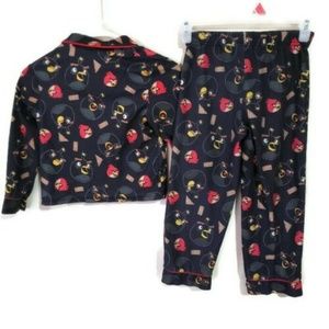 angry birds | Pajamas | Angry Birds Pajamas Set Boys 67 Black Pants Top ...